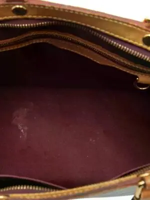 LOUIS VUITTON Monogram Vernis Brea Mm Satchel - Red