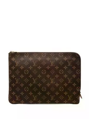 LOUIS VUITTON 2018 Monogram Etui Voyage Mm Clutch Bag - Brown