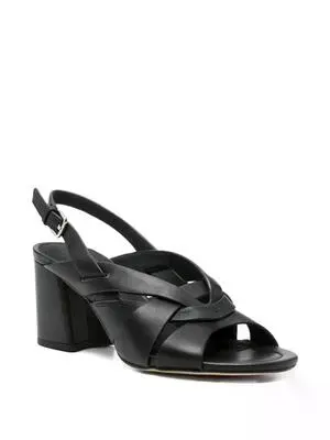 BRUNO PREMI Strappy Block Heel Sandals - Black