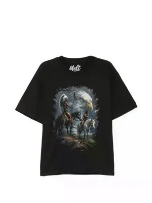 MELT Eagle-print T-shirt - Black