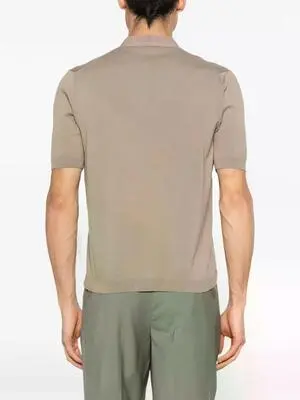 LUIGI GENTILE Button Short-sleeve Cardigan - Neutrals