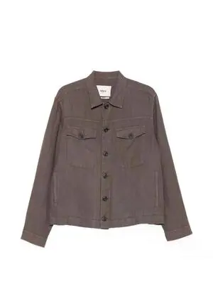 Altea Buttoned Linen Jacket - Brown