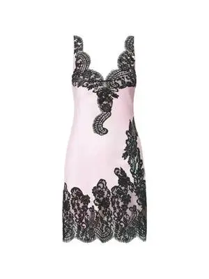 IL VOLO Cara Lace Detail Mini Dress - Pink