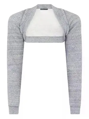 Dsquared2 Ribbed Hem Shrug - Grey