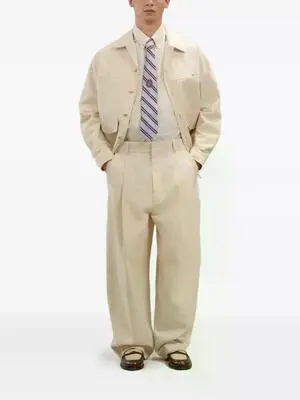 Drole De Monsieur Pocket-details Button-down Cotton Jacket