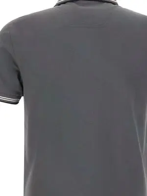 BOSS Contrast-trim Cotton Polo Shirt - Grey