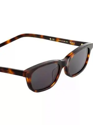 KALEOS Monte Rectangle Sunglasses - Brown