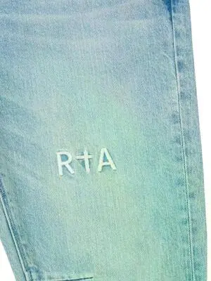 RtA Bryant Skinny Jeans With Logo Embroidery - Blue