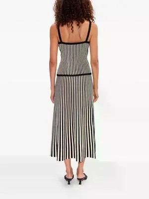 SIMONMILLER Clancy Striped Midi Skirt