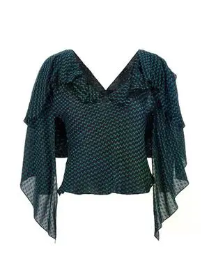 KIKO KOSTADINOV Plexus Crinkled Blouse - Blue