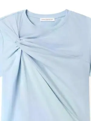 Good American Knot Detail T-shirt - Blue