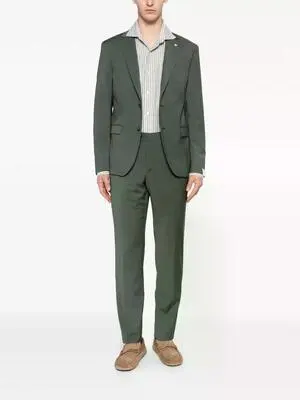 BARBA NAPOLI Striped Shirt - Green