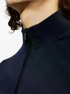 Paul & Shark Quarter Zip Fine Knit Sweater