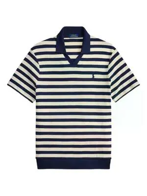 Polo Ralph Lauren Striped Short-sleeve Polo Shirt - Blue