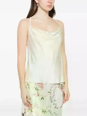 Dixie Cowl Neck Cross Strap Sleeveless Top