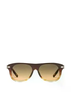Dolce & Gabbana Metal Plaque Sunglasses - Brown