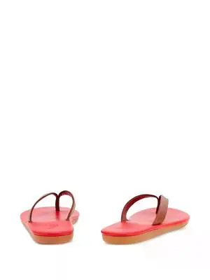 ANCIENT GREEK SANDALS Saionara Leather Slides - Brown