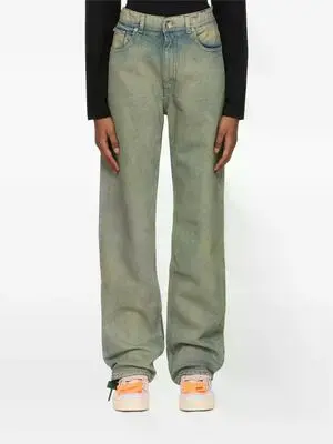 Off-White High-waisted Straight-leg Jeans