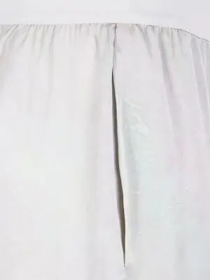 UMA WANG Pearl White Elasticated Waistband Wide Leg Trousers