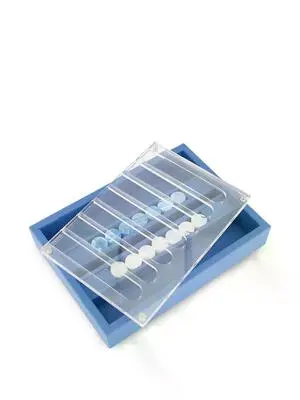 HECTOR SAXE Connect 4 Leather Game Blue
