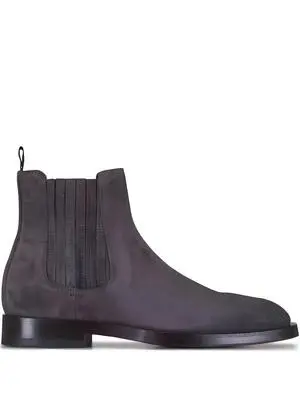 Brunello Cucinelli Suede Chelsea Boots With Elastic Panelling - Grey