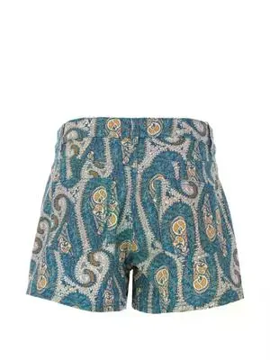 Etro Paisley Print Tailored Shorts