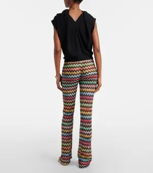 Missoni Zigzag Lame Flared Pants - Multicoloured