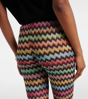 Missoni Zigzag Lame Flared Pants - Multicoloured