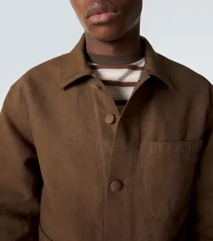 Auralee Cotton Twill Jacket - Brown