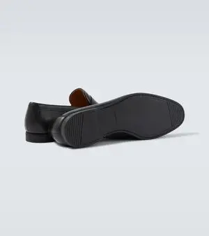 Magnanni Diezma Ii Leather Penny Loafers - Black