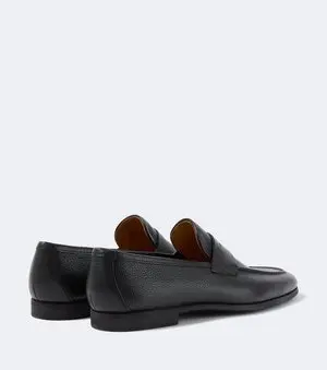 Magnanni Diezma Ii Leather Penny Loafers - Black