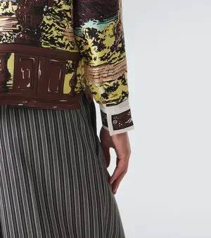 Versace Printed Silk Shirt