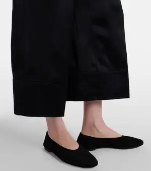 TOTEME Satin Wide-leg Trousers