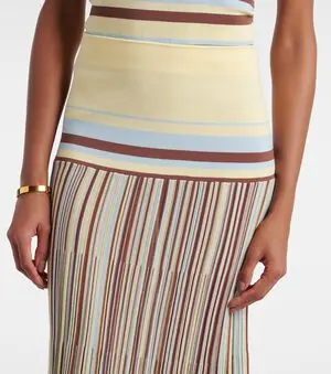 Faithfull The Brand Citara Striped Cotton-blend Maxi Skirt - Multicoloured