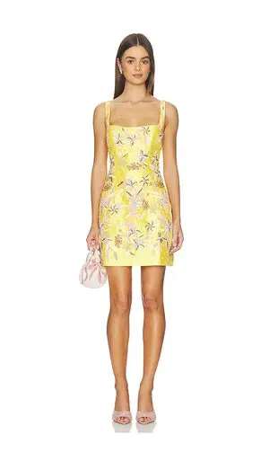 LA FUORI Golden Hour Lily Mini Dress - Yellow