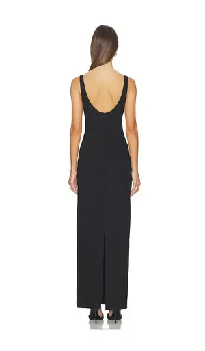Simkhai Cabot Sculpted Scuba Maxi Dress