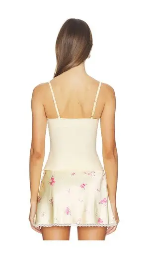 FLEUR DU MAL Jersey Built-in Bra Cami Top In . Also