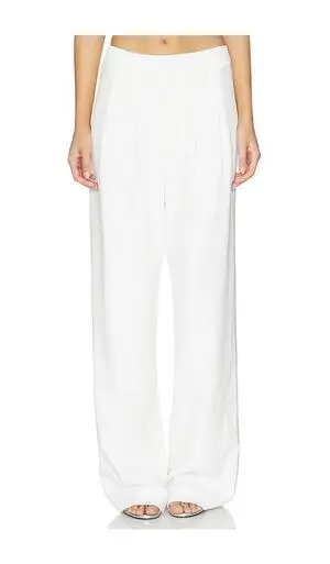 KATE BARTON Wool Cotton Pleat Trouser