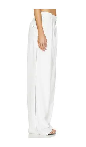 KATE BARTON Wool Cotton Pleat Trouser
