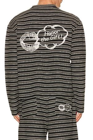 HONOR THE GIFT Speak Striped Long Sleeve - Black