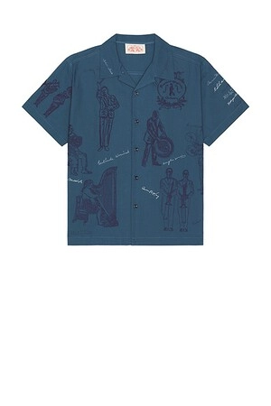 SAMUEL ZELIG Orchestra Camp Shirt - Deep Blue