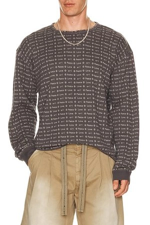 ERL Jacquard Long Sleeve Tee Knit