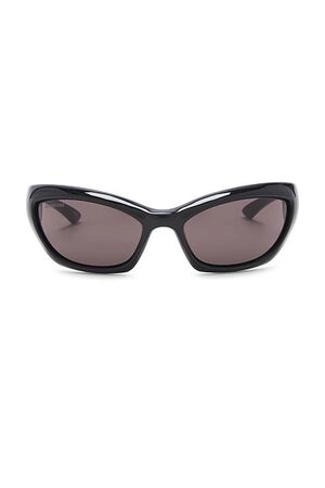 Balenciaga Racer Geometrical Sunglasses - Black