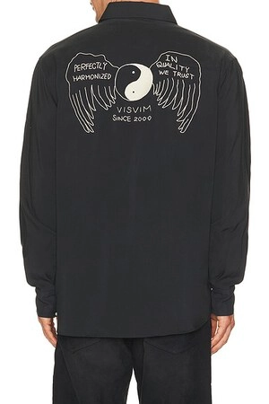 Visvim Four Corners Long Sleeve Shirt - Black