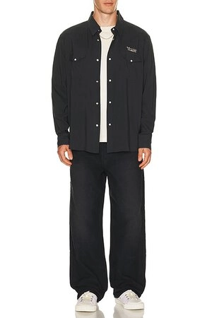 Visvim Four Corners Long Sleeve Shirt - Black