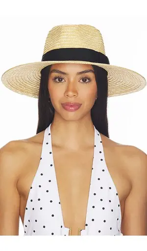 Brixton Joanna Straw Sun Hat With Ribbon Trim - Tan