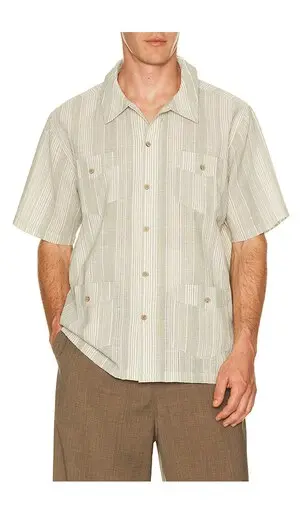 STAN RAY Mexicali Short Sleeve Shirt In . Also - Green