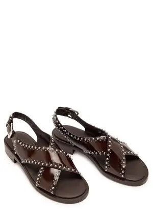 Church's Remi Patent Leather Studded Sandals
