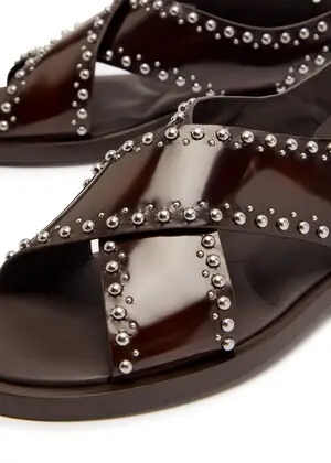 Church's Remi Patent Leather Studded Sandals