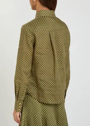 Zimmermann Luna Cargo Patterned Ramie Shirt